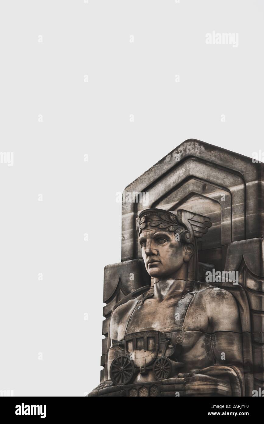 Guardian of Traffic Statue in Cleveland Ohio Stock Photo - Alamy