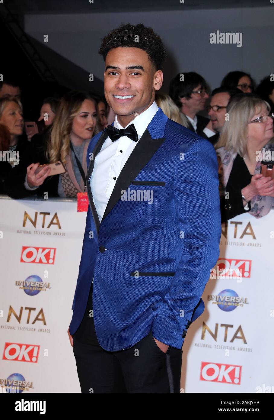 Jordan Hames attending the National Television Awards 2020 held at the ...