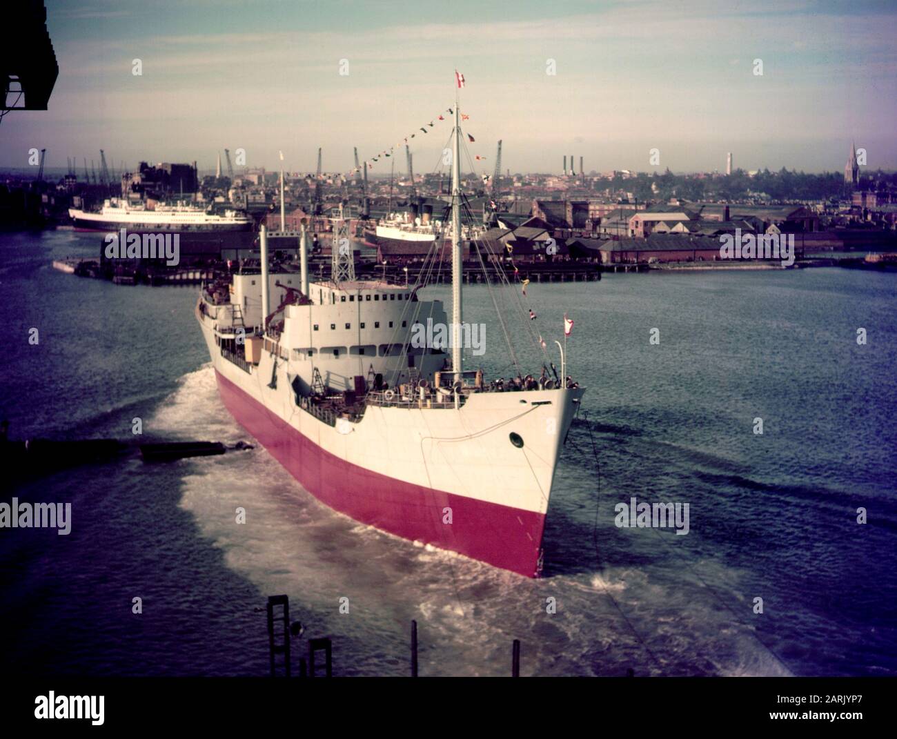 1950s cargo ship hi-res stock photography and images - Alamy