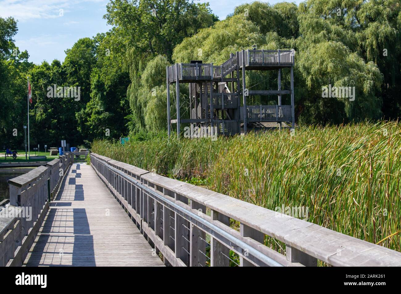 Public Viewing Stand at Point Pelee National Park Boardwalk Overlooking ...