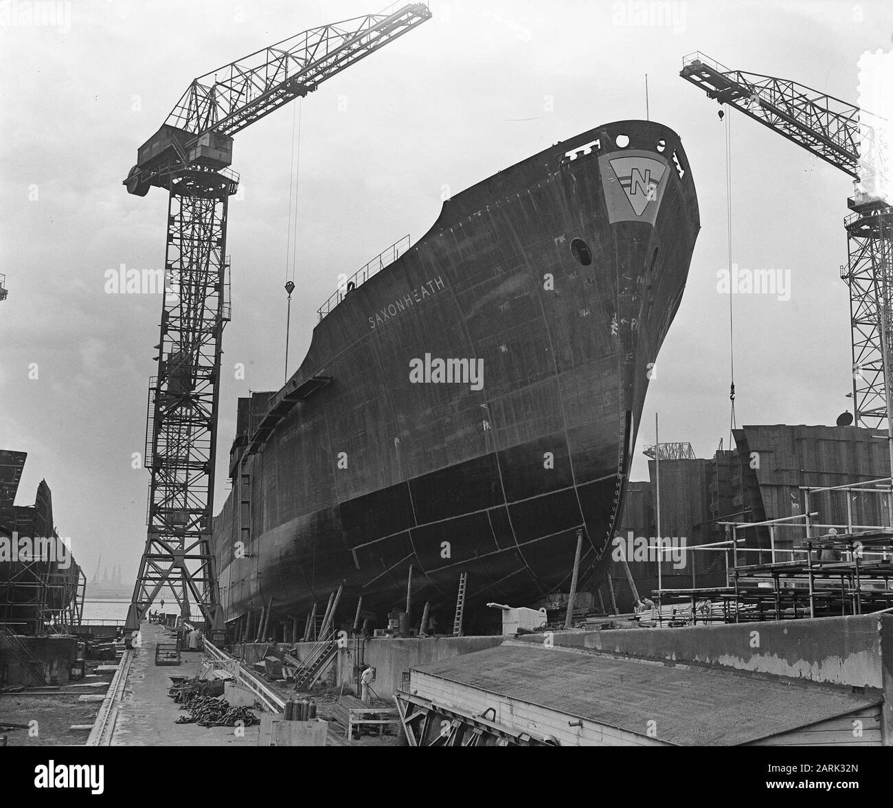 Ship Saxon Heath on slope NDSM Date: October 2, 1952 Location ...