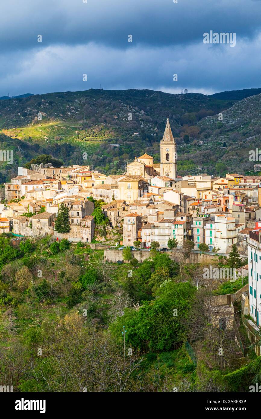 Italy, Sicily, Messina Province, Francavilla di Sicilia. The medieval ...