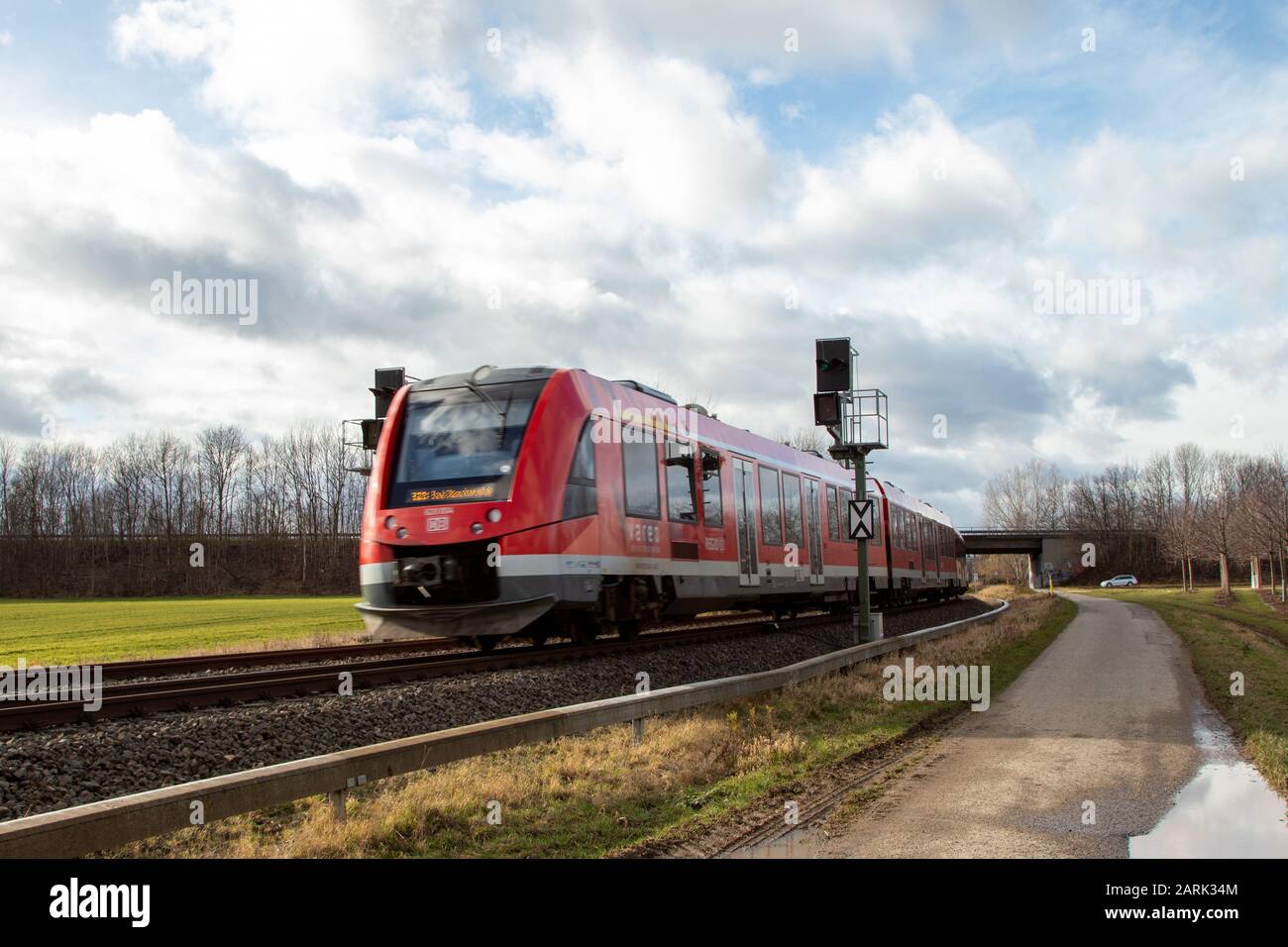 regional Express train, Rheinbach NRW Germany - 28 01 2020 Stock Photo ...