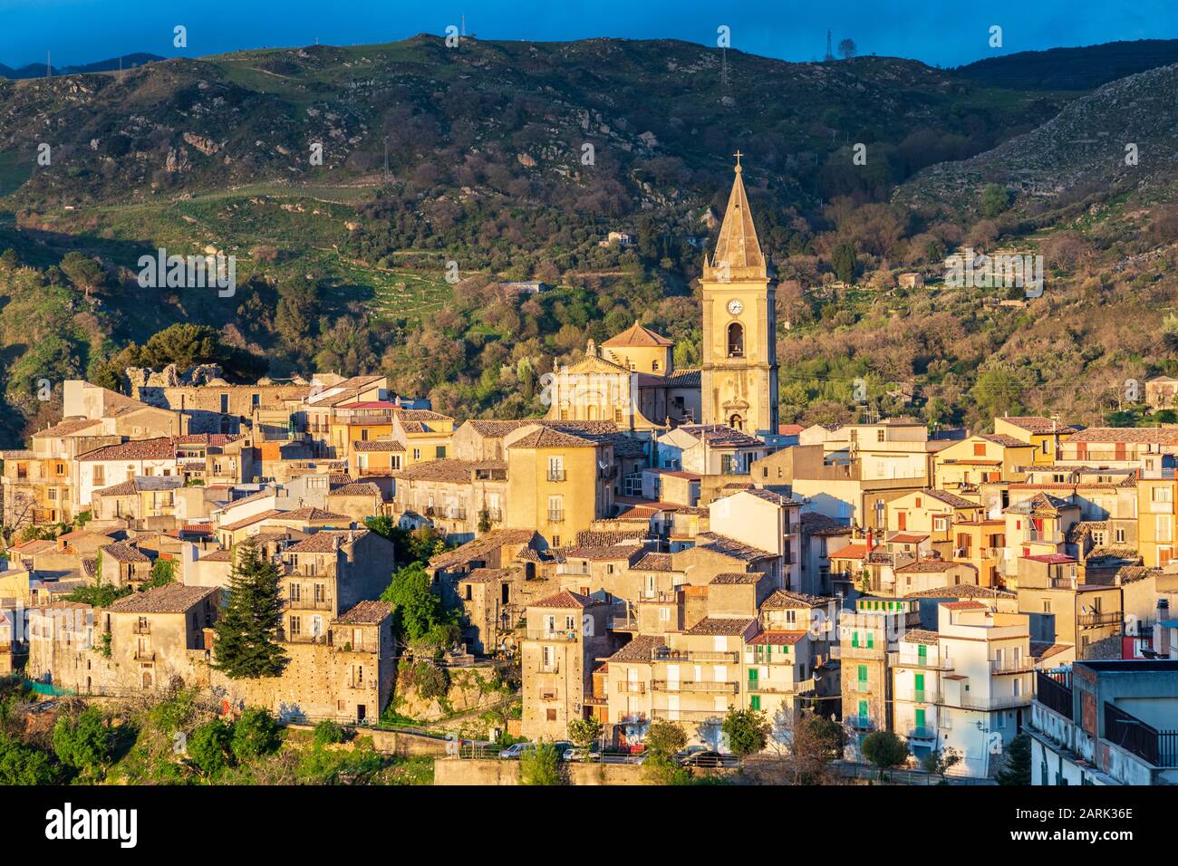 Italy, Sicily, Messina Province, Francavilla di Sicilia. The medieval ...