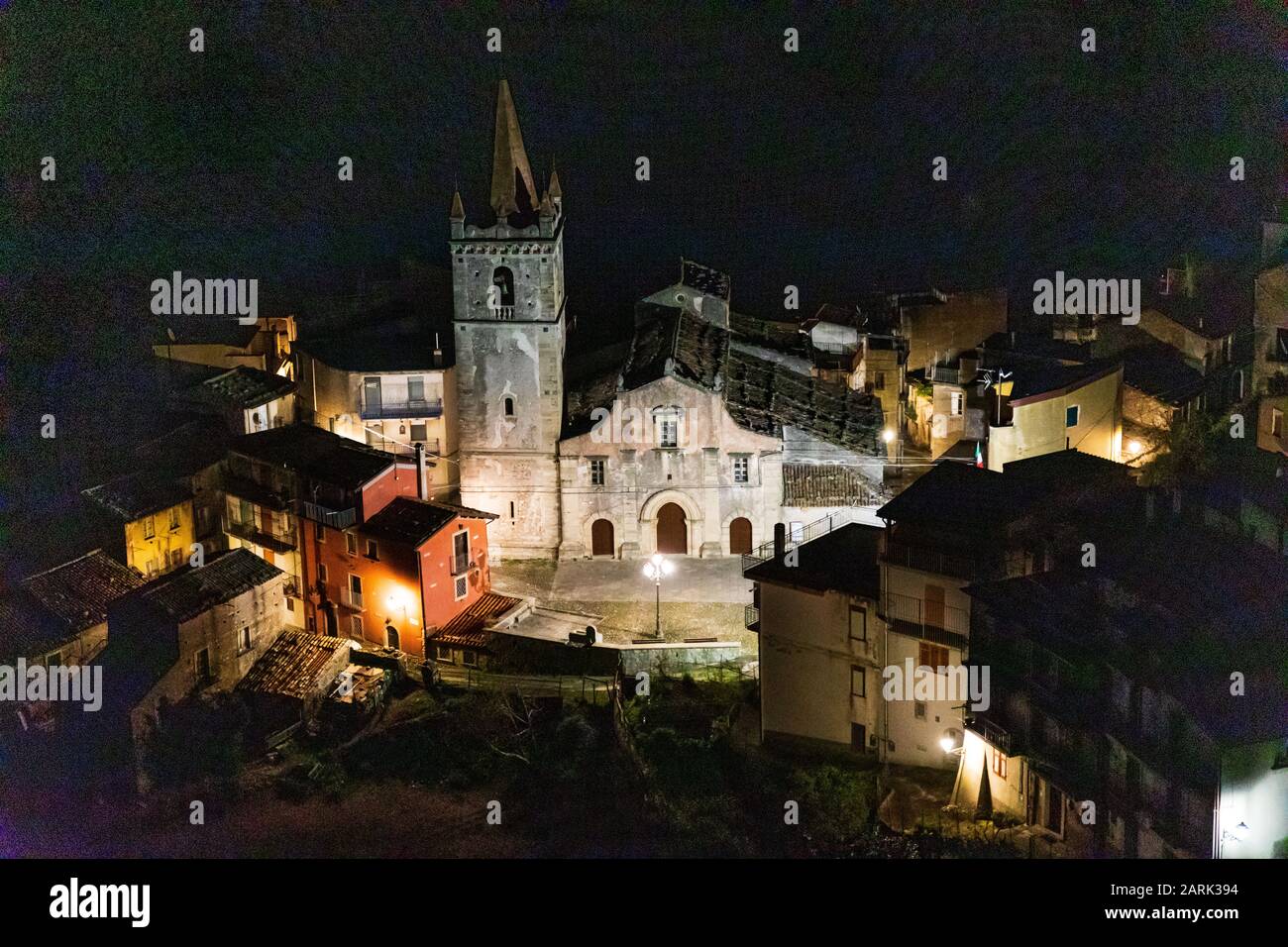 Italy, Sicily, Province of Messina, Novara di Sicilia. The village ...