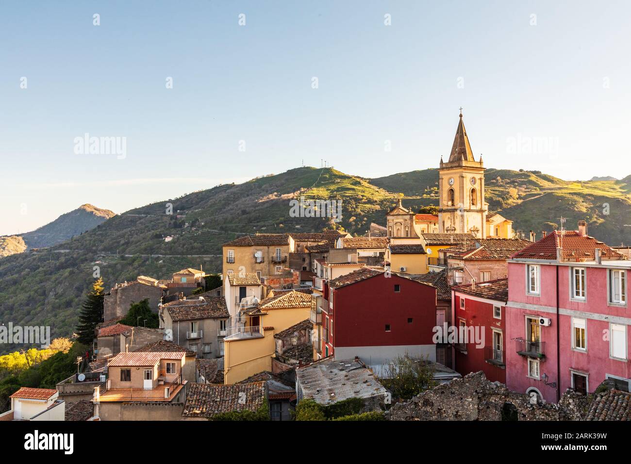 Italy, Sicily, Messina Province, Francavilla di Sicilia. The medieval ...