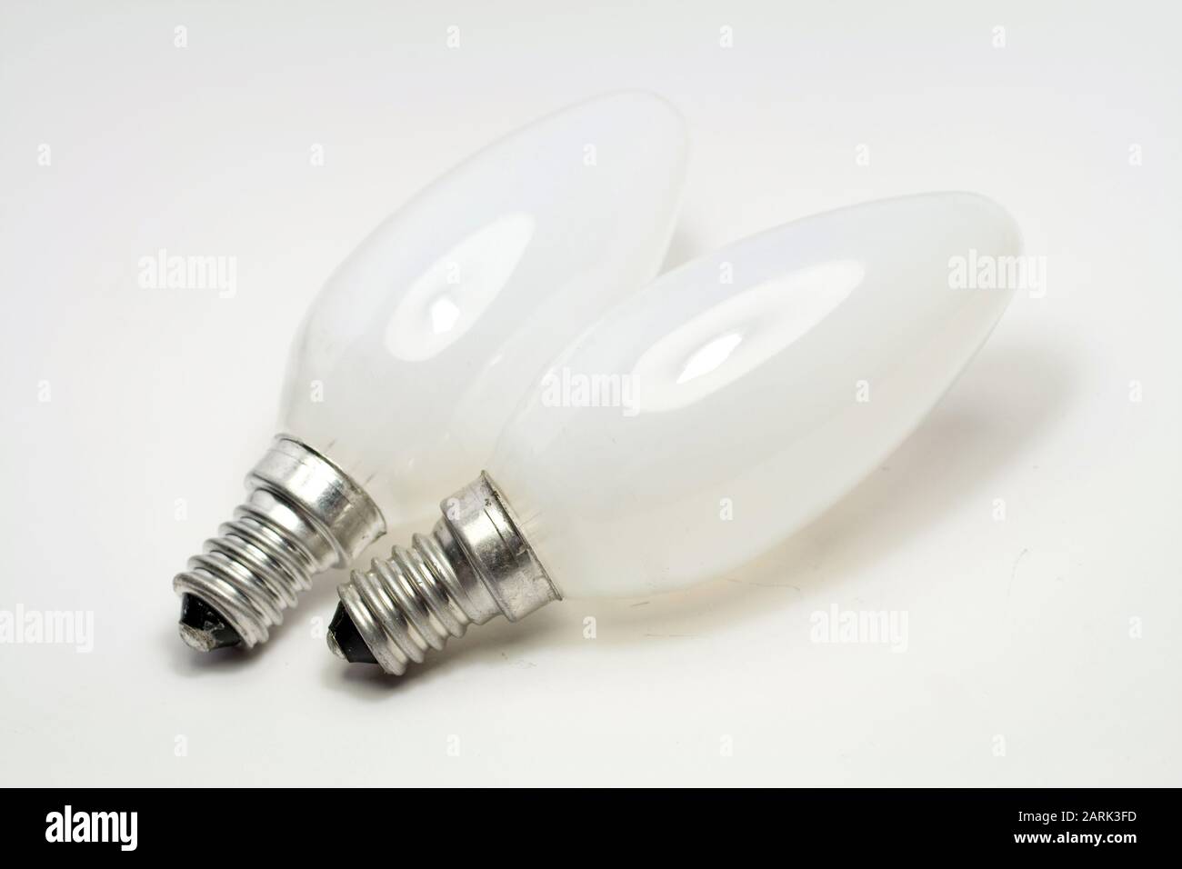 E14 light bulb isolated on white background Stock Photo - Alamy