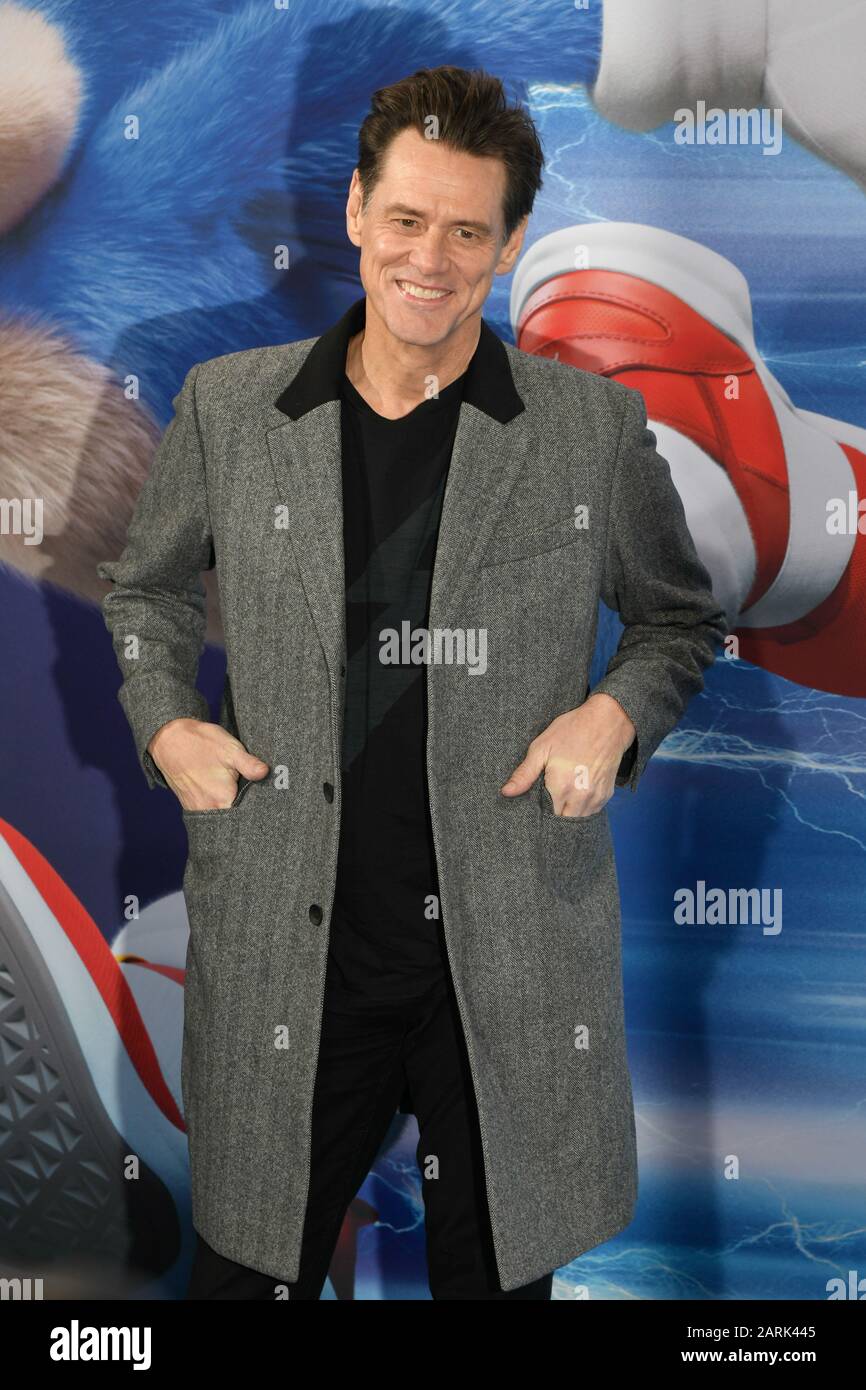 Jim Carrey bei der Filmpremiere Sonic the Hedgehog im Zoopalast Berlin ...