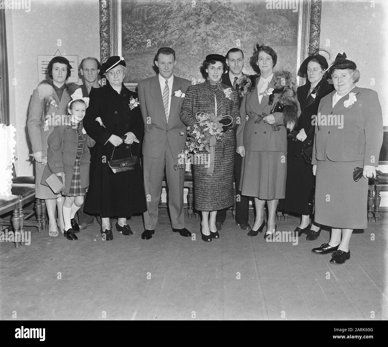 Wedding ceremony City Hall Jan Hijzelendoorn Date: December 16, 1953 ...