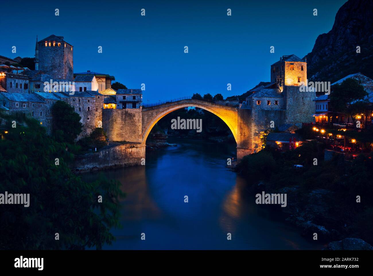 Old bridge, Stari most in mostar, Bosnia and Herzegovina Stock Photo ...