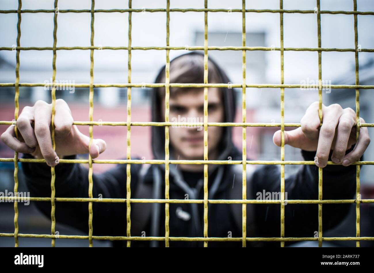 Juvenile delinquency ilustration Stock Photo - Alamy