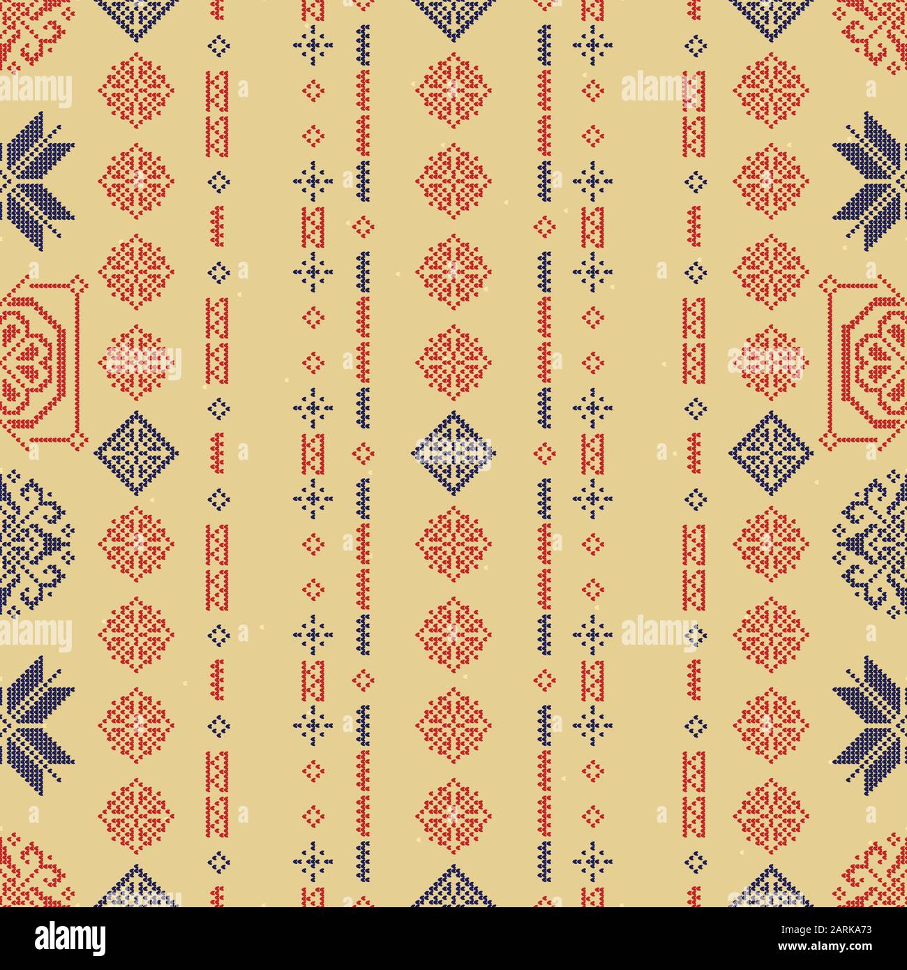 Traditional Norway Style Seamless Knitting Pattern. Abstract ethnic ...
