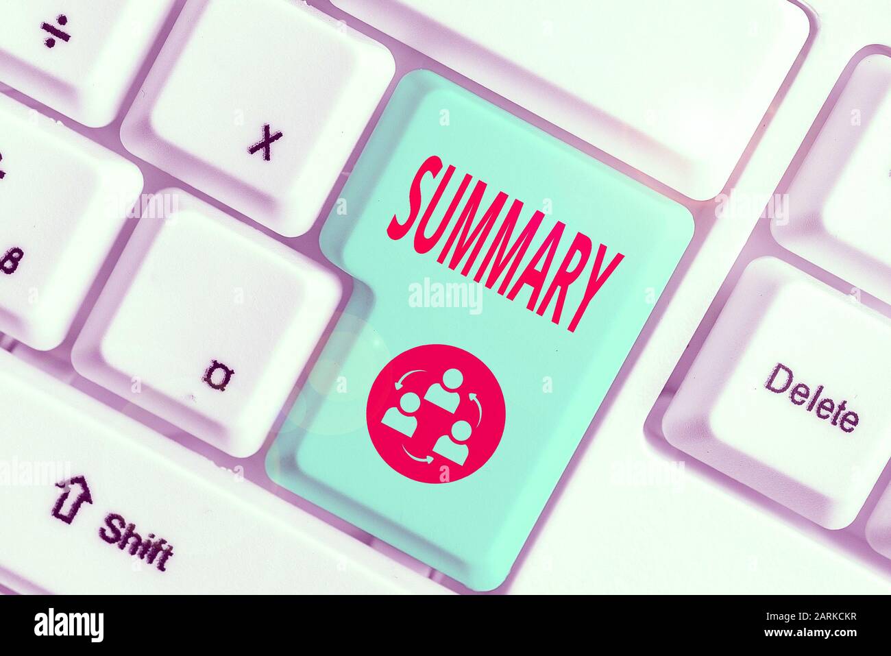 Conceptual hand writing showing Summary. Concept meaning a brief ...