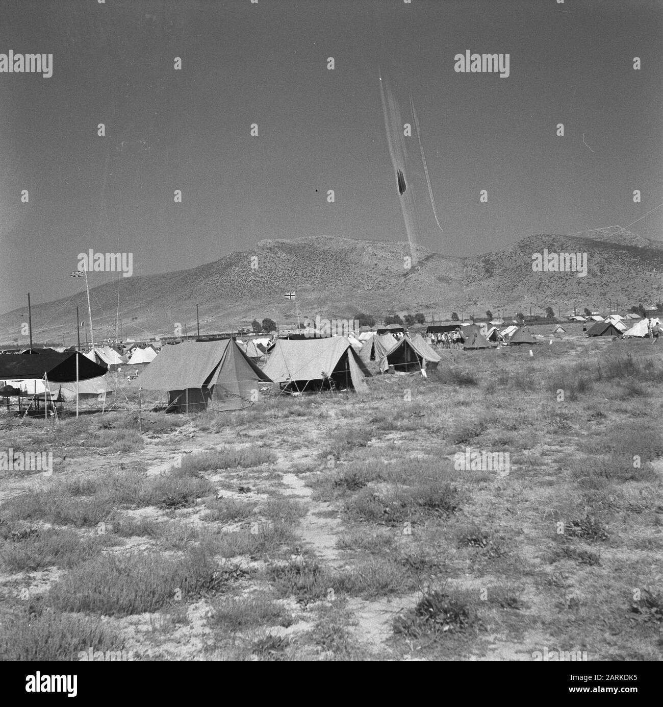 Summer camp traditions Black and White Stock Photos & Images - Alamy