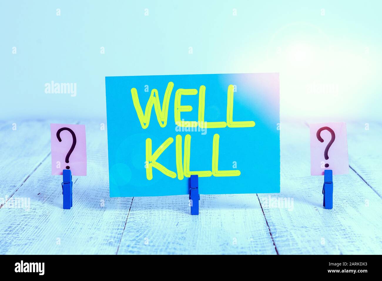 Word writing text Well Kill. Business photo showcasing operation of ...