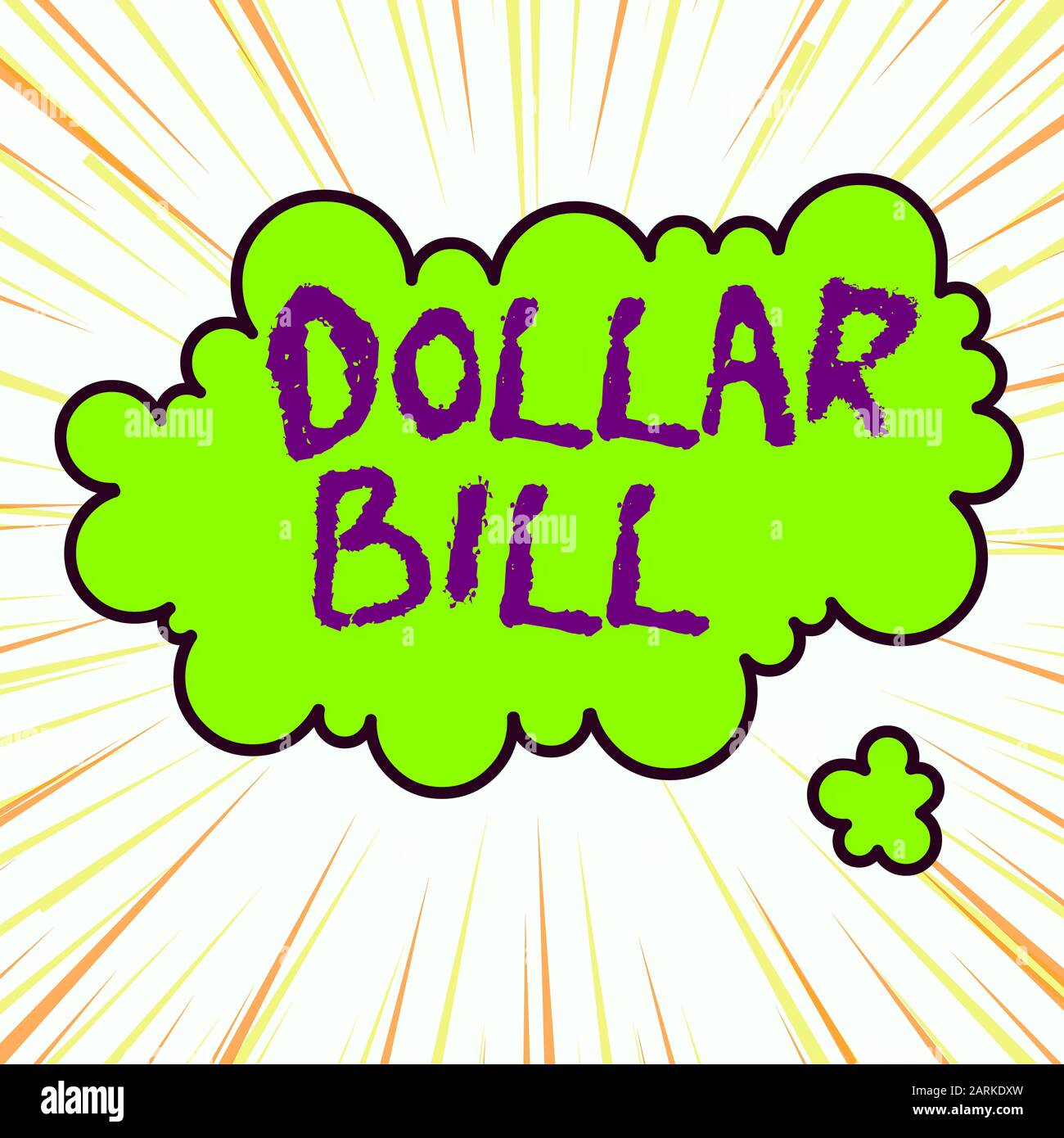 Handwriting text writing Dollar Bill. Conceptual photo a piece of paper ...