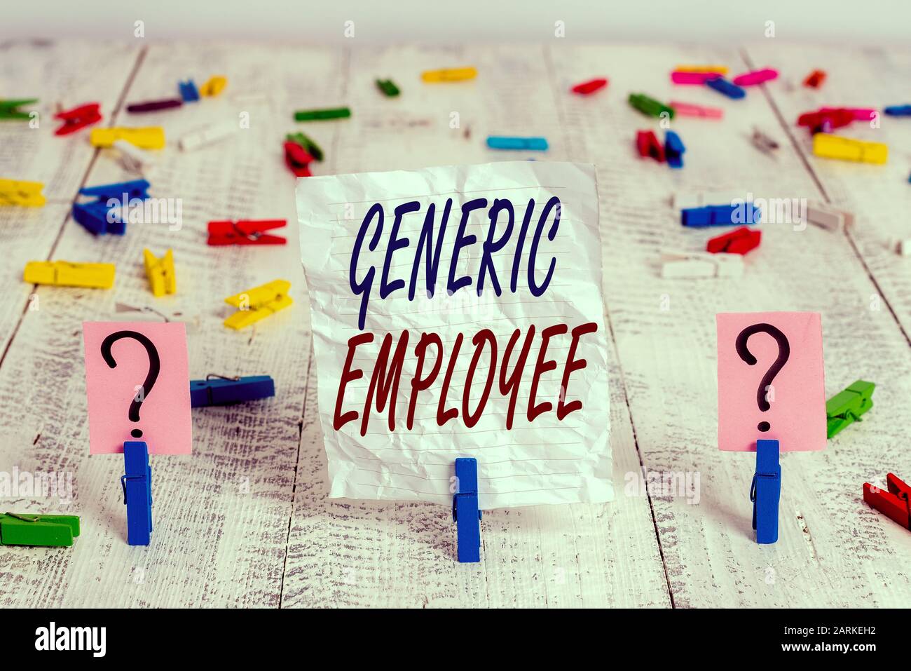 Handwriting text Generic Employee. Conceptual photo one employed by ...