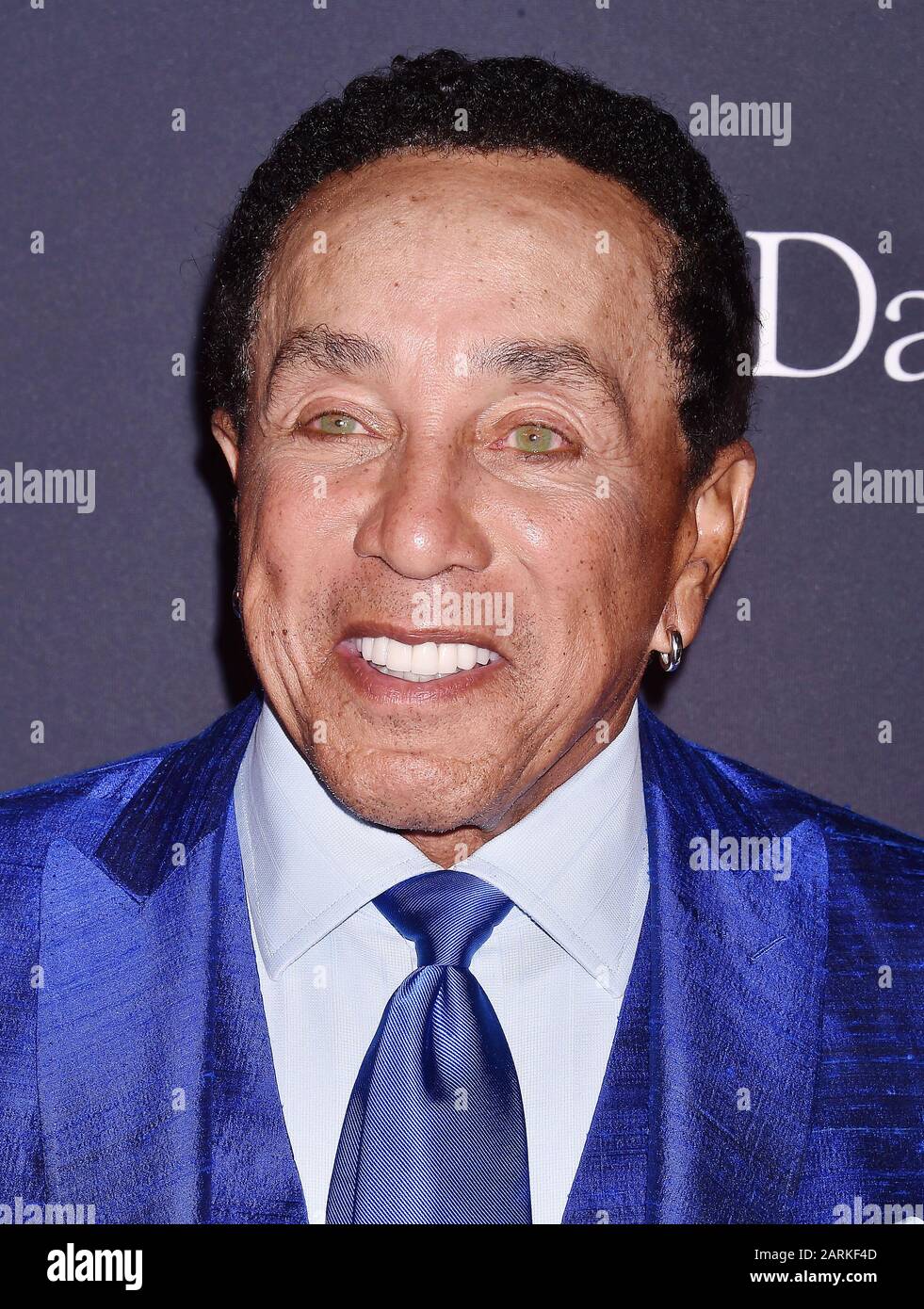 BEVERLY HILLS, CA - JANUARY 25: Smokey Robinson attends the Pre-GRAMMY ...