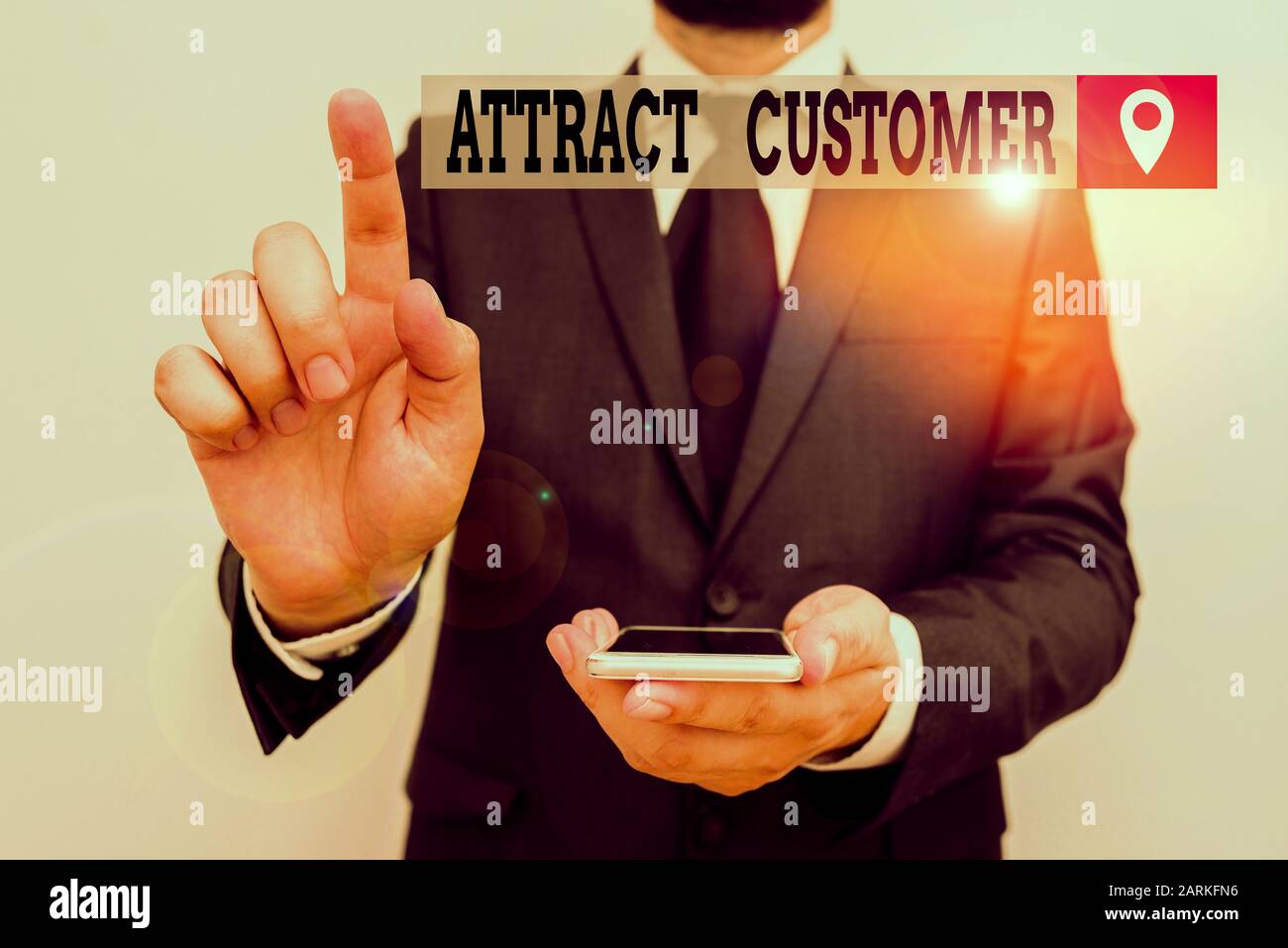 Writing Note Showing Attract Customer Business Concept For To Bring