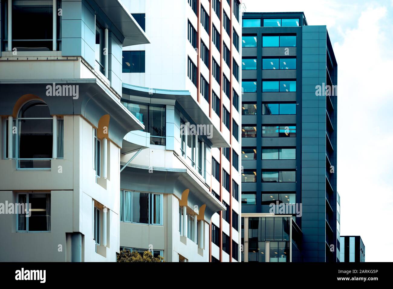 Commercial building close up; Wellington Office Building Stock Photo ...