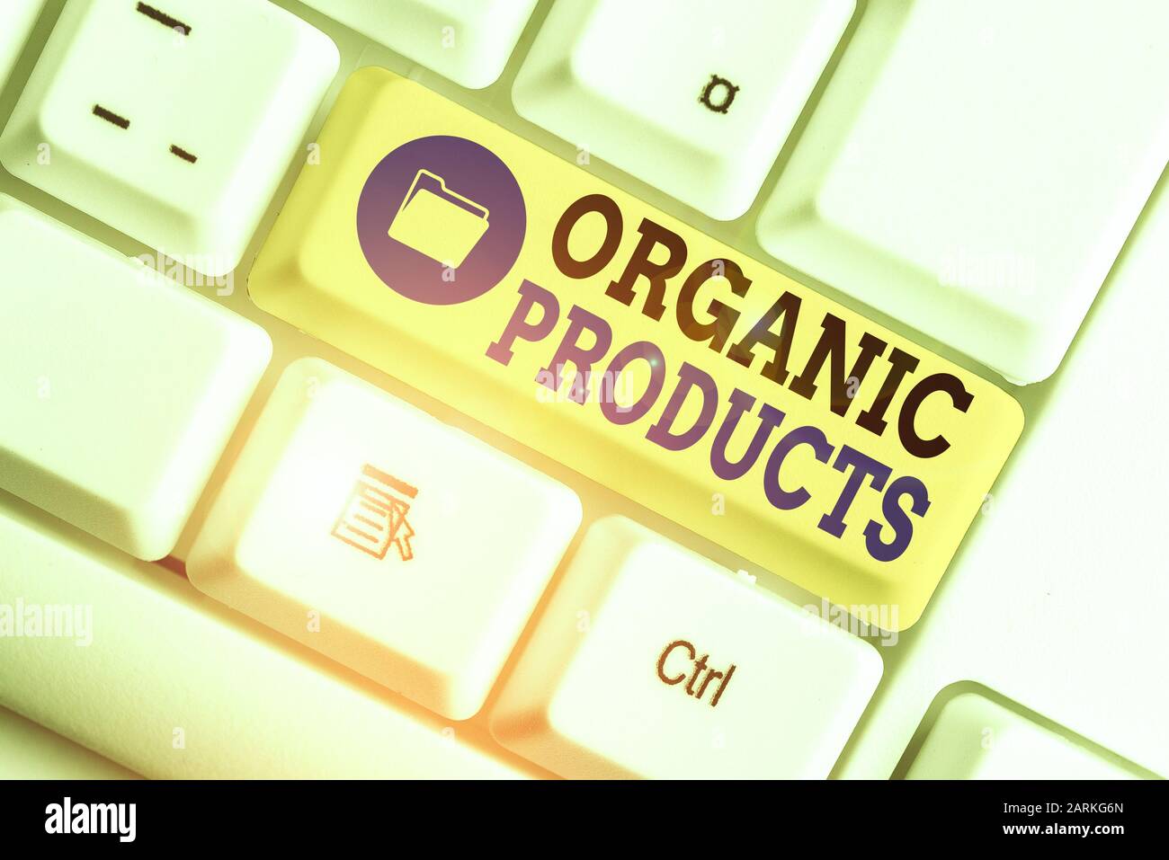 Conceptual hand writing showing Organic Products. Concept meaning made ...