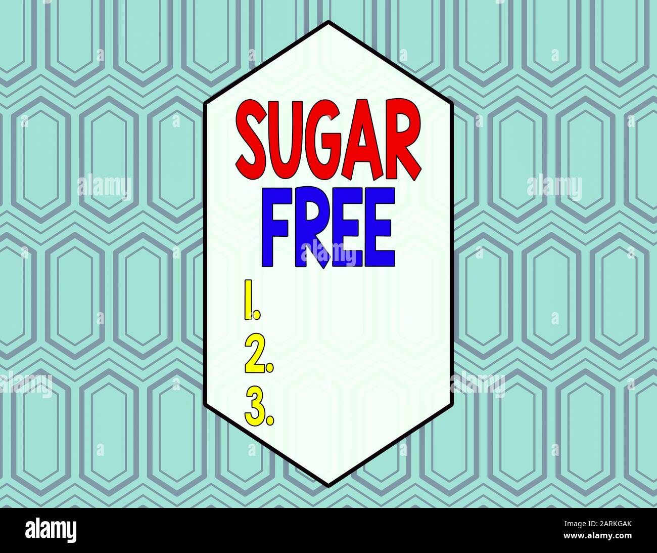 Conceptual hand writing showing Sugar Free. Concept meaning containing ...