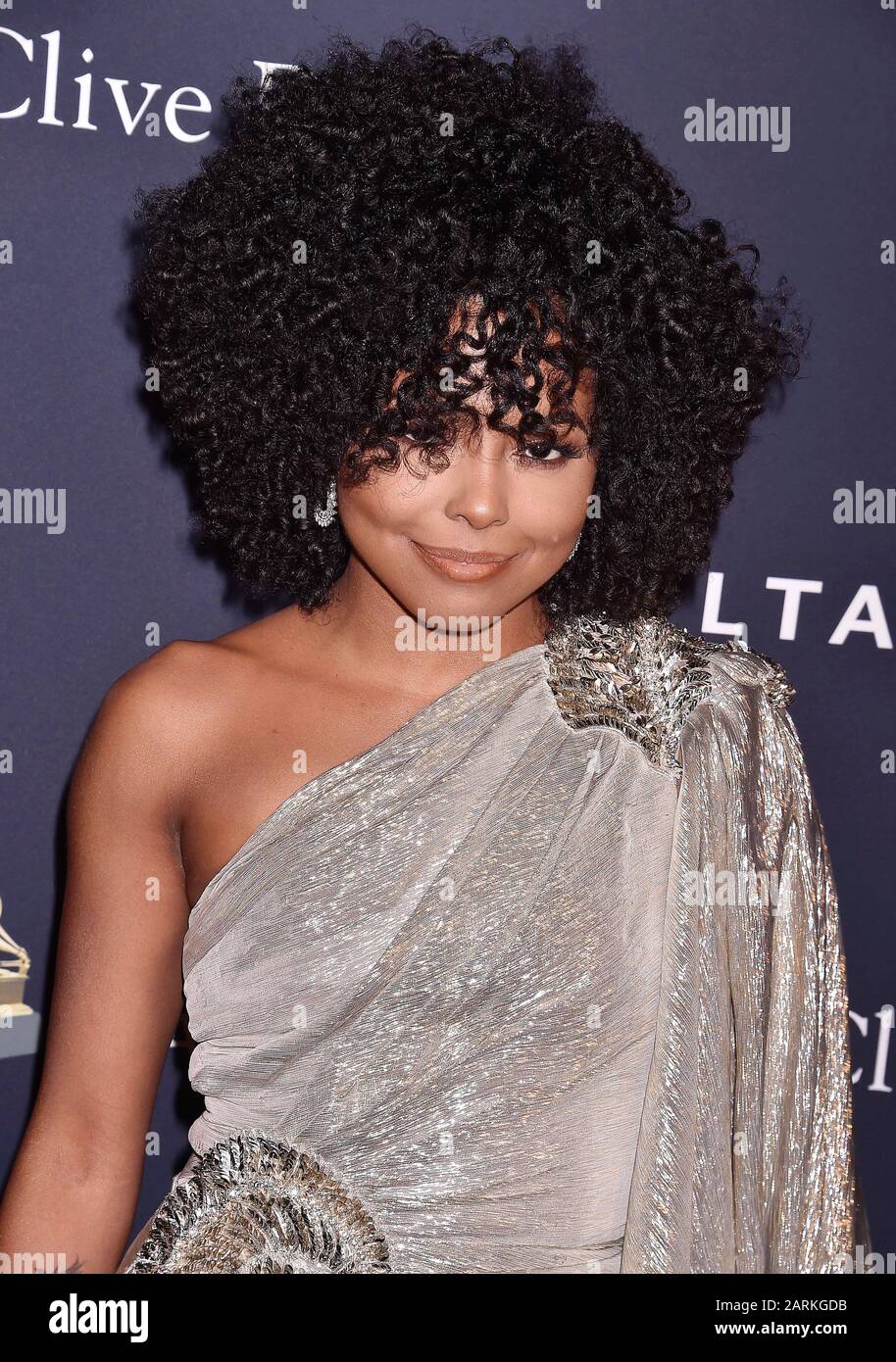 BEVERLY HILLS, CA - JANUARY 25: Adrienne Warren attends the Pre-GRAMMY ...