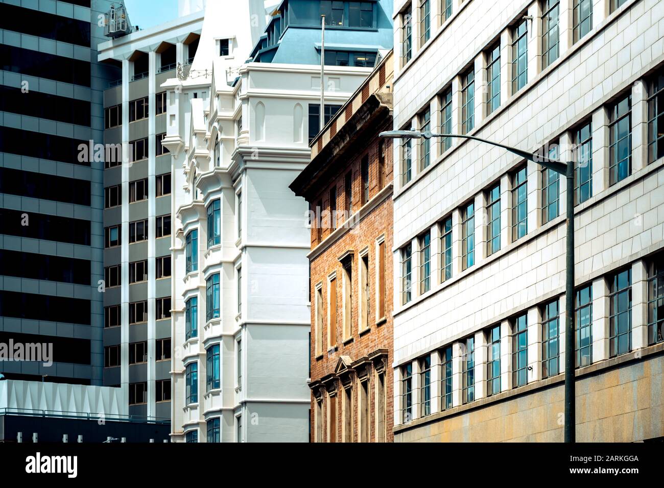 Commercial building close up; Wellington Office Building Stock Photo ...
