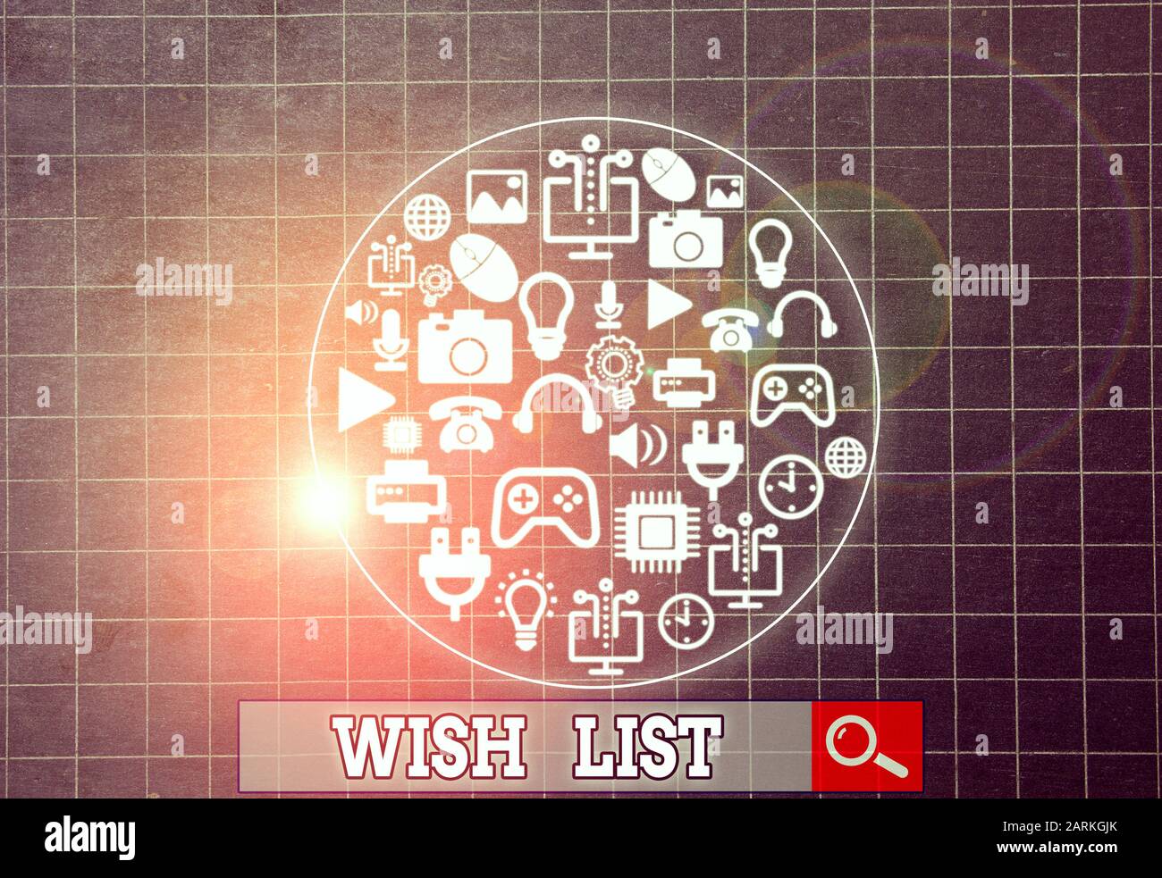 Writing note showing Wish List. Business concept for List of desired ...