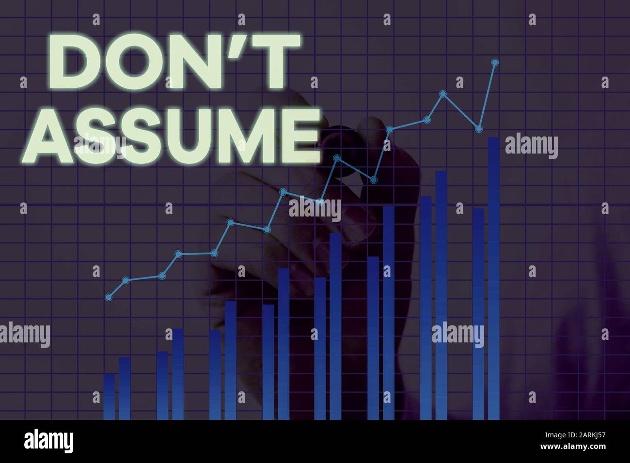 Handwriting text writing Don T Assume. Conceptual photo do not accept ...