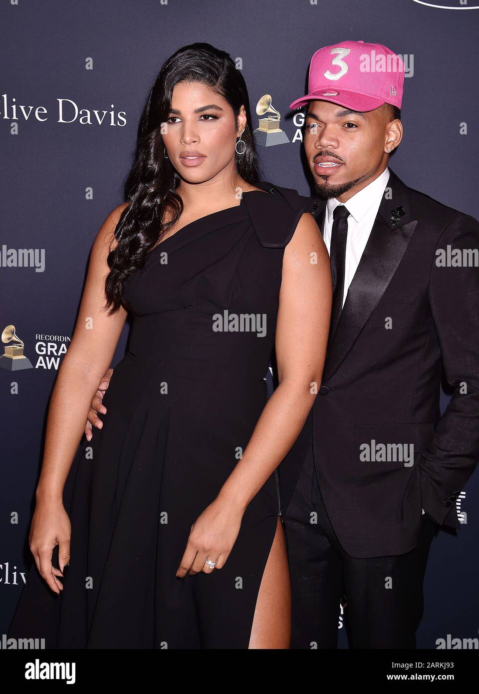 BEVERLY HILLS, CA - JANUARY 25: Kirsten Corley and Chance the Rapper ...