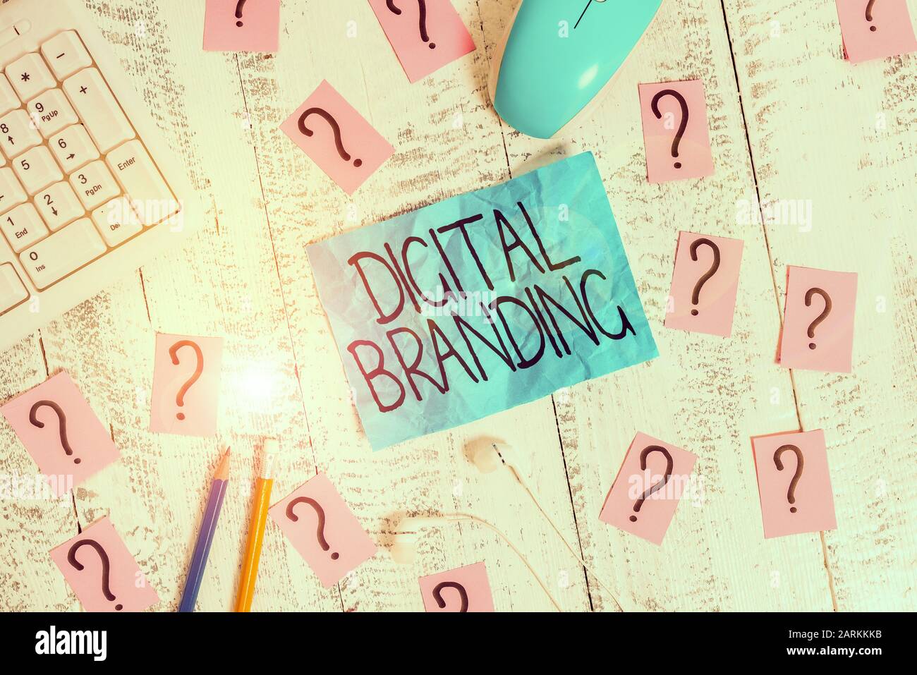 Handwriting text writing Digital Branding. Conceptual photo combination ...