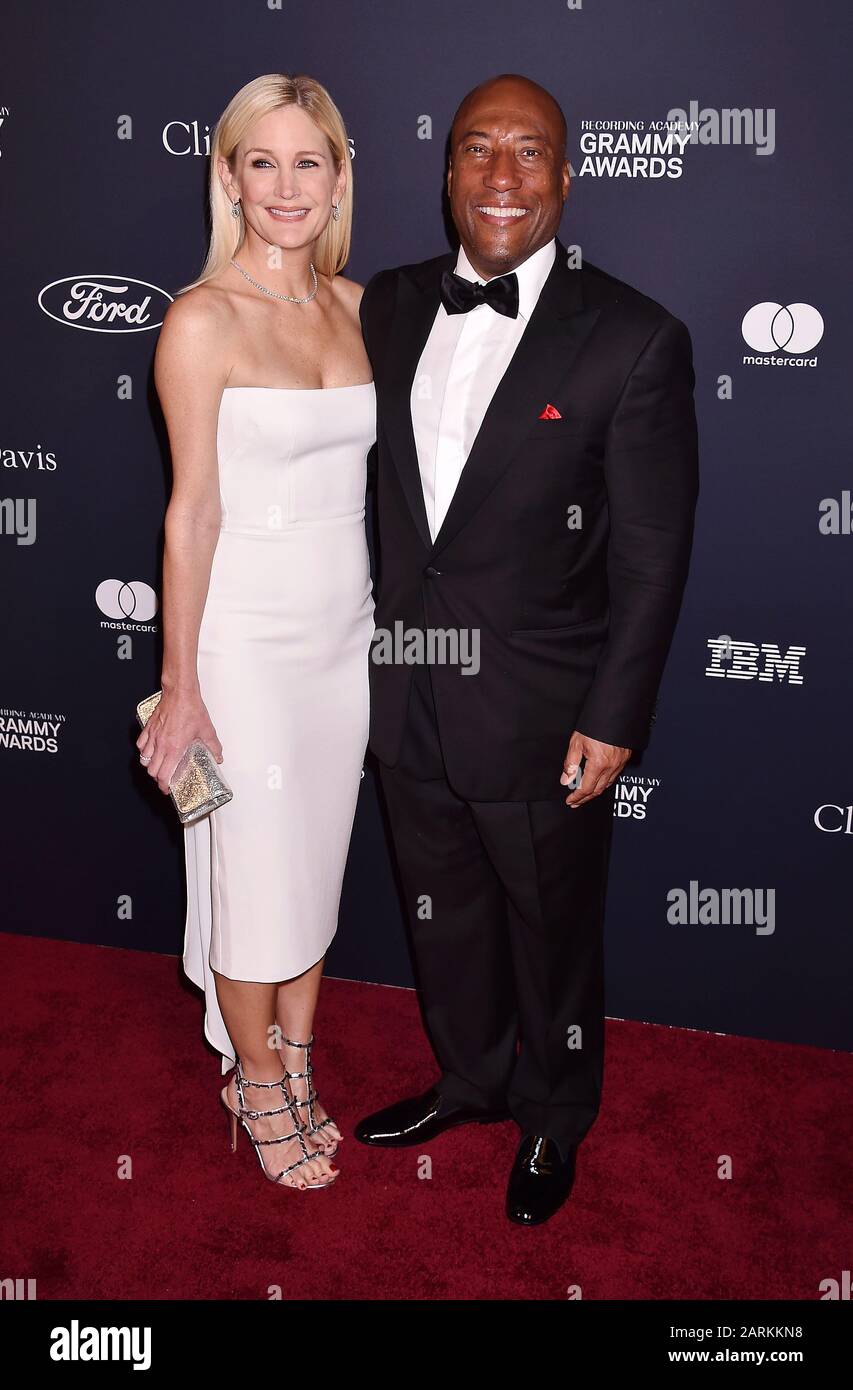 BEVERLY HILLS, CA - JANUARY 25: Jennifer Lucas and Byron Allen attends ...