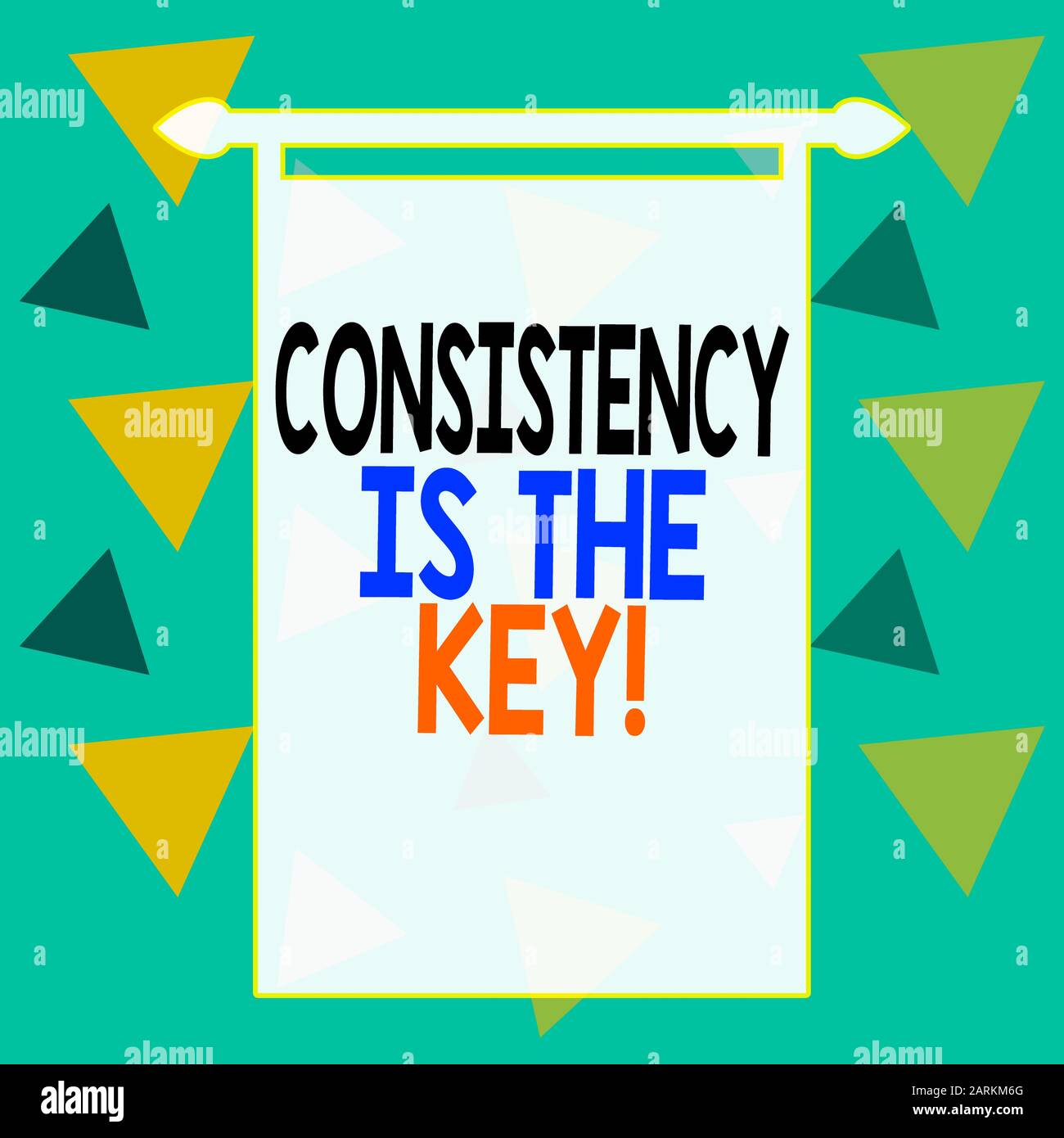 Word writing text Consistency Is The Key. Business photo showcasing by ...