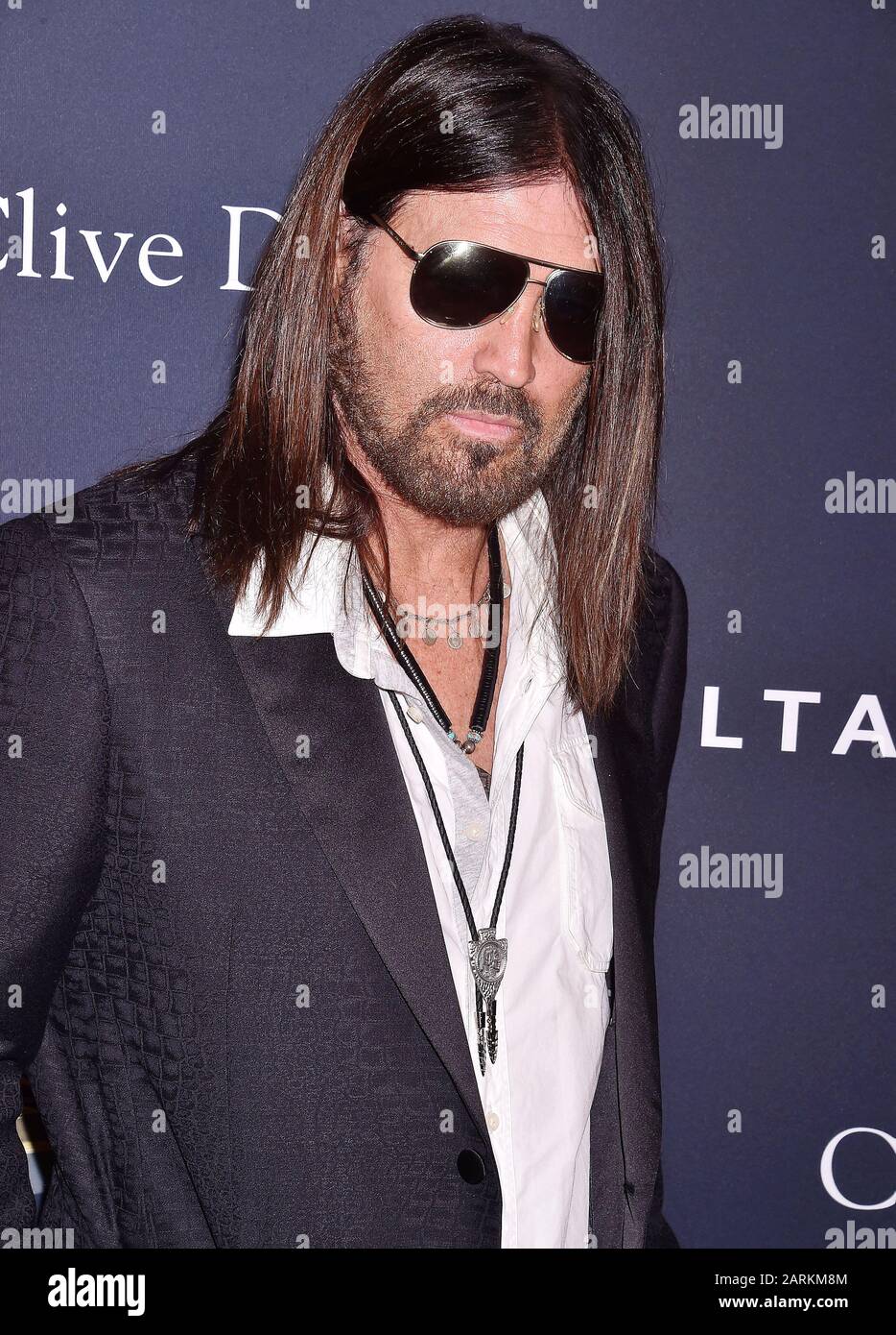 BEVERLY HILLS, CA - JANUARY 25: Billy Ray Cyrus attends the Pre-GRAMMY ...