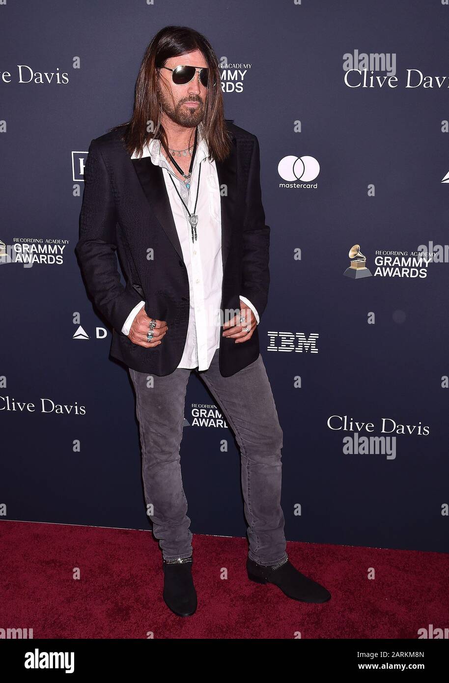 BEVERLY HILLS, CA - JANUARY 25: Billy Ray Cyrus attends the Pre-GRAMMY ...