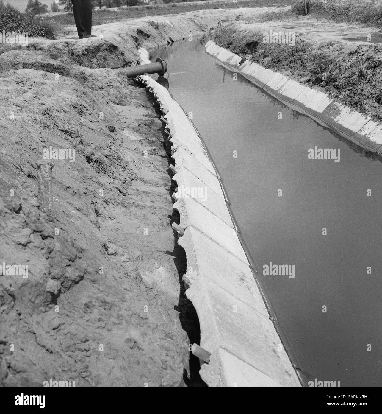 embankments of pipes covered with concrete tiles Date: undated Location ...
