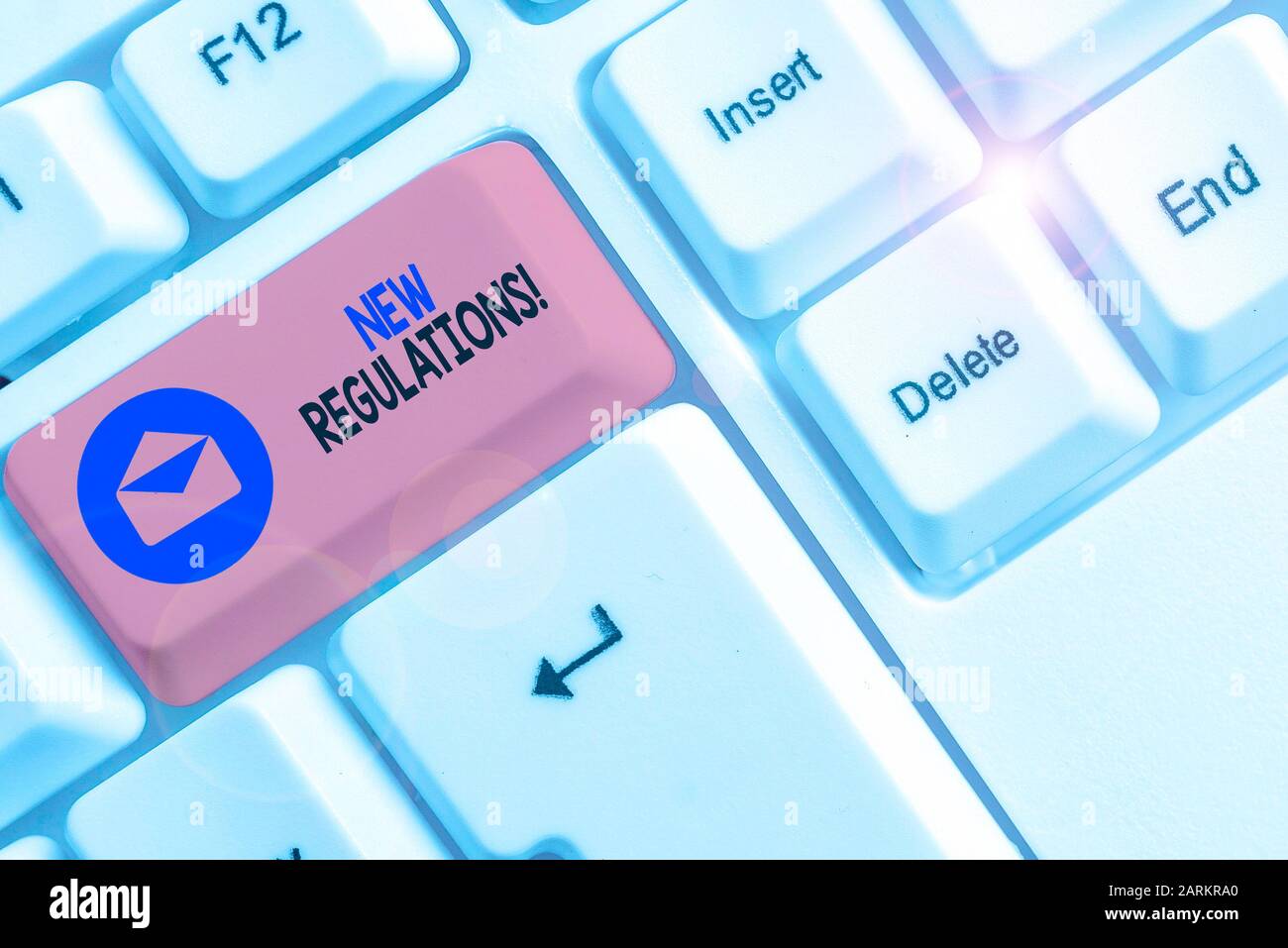 Text sign showing New Regulations. Business photo text rules made ...