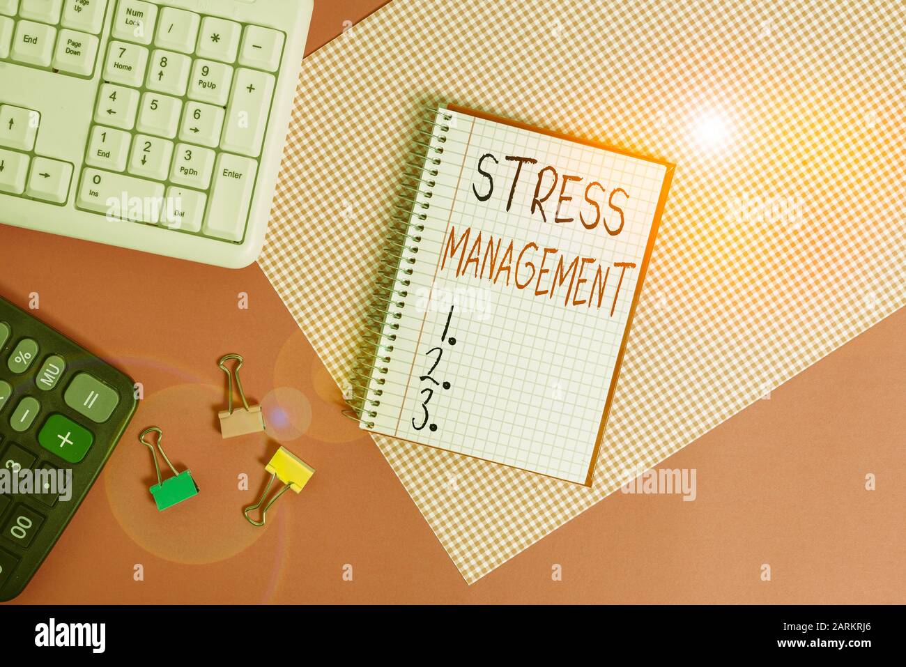 Handwriting text Stress Management. Conceptual photo learning ways of ...