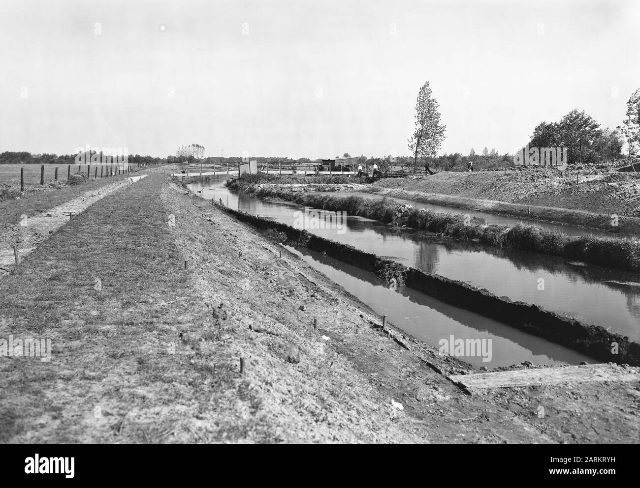 digging and improving canals, building bridges, mud stream Date: 1939 ...