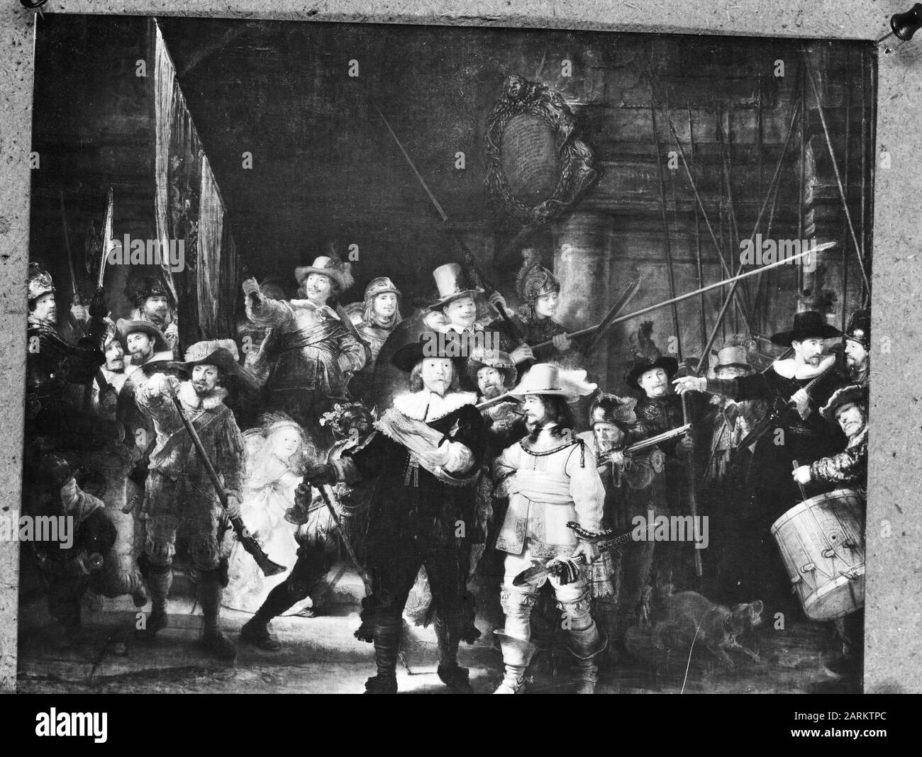 Rembrandt nightwatch Black and White Stock Photos & Images - Alamy