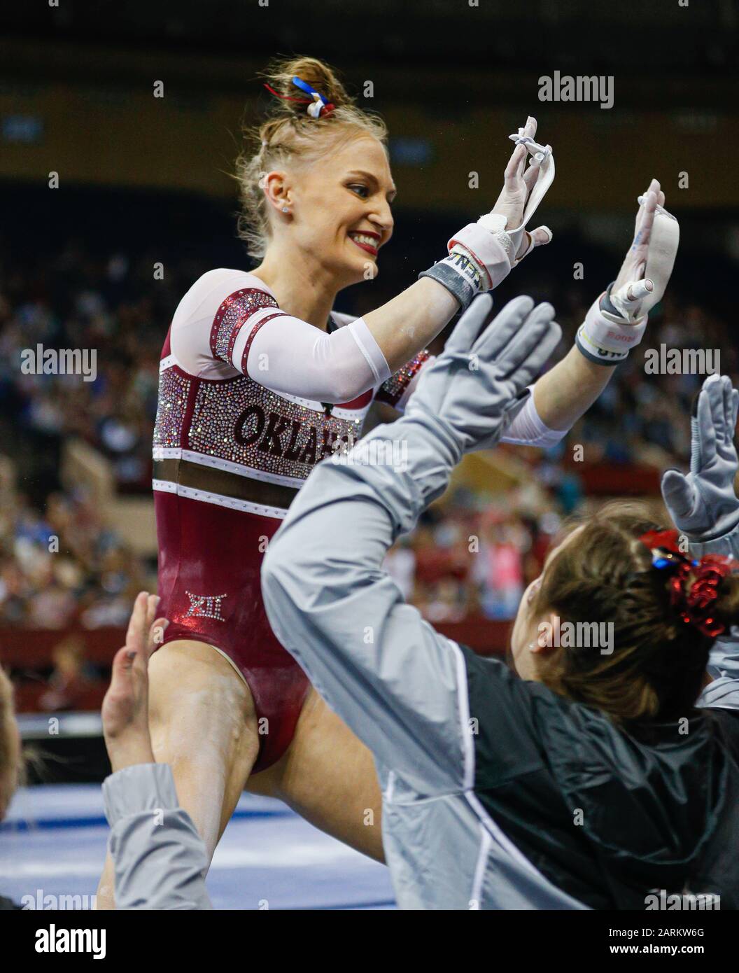 Fort Worth, TX, USA. 25th Jan, 2020. Oklahoma's Jade Degouveia high ...