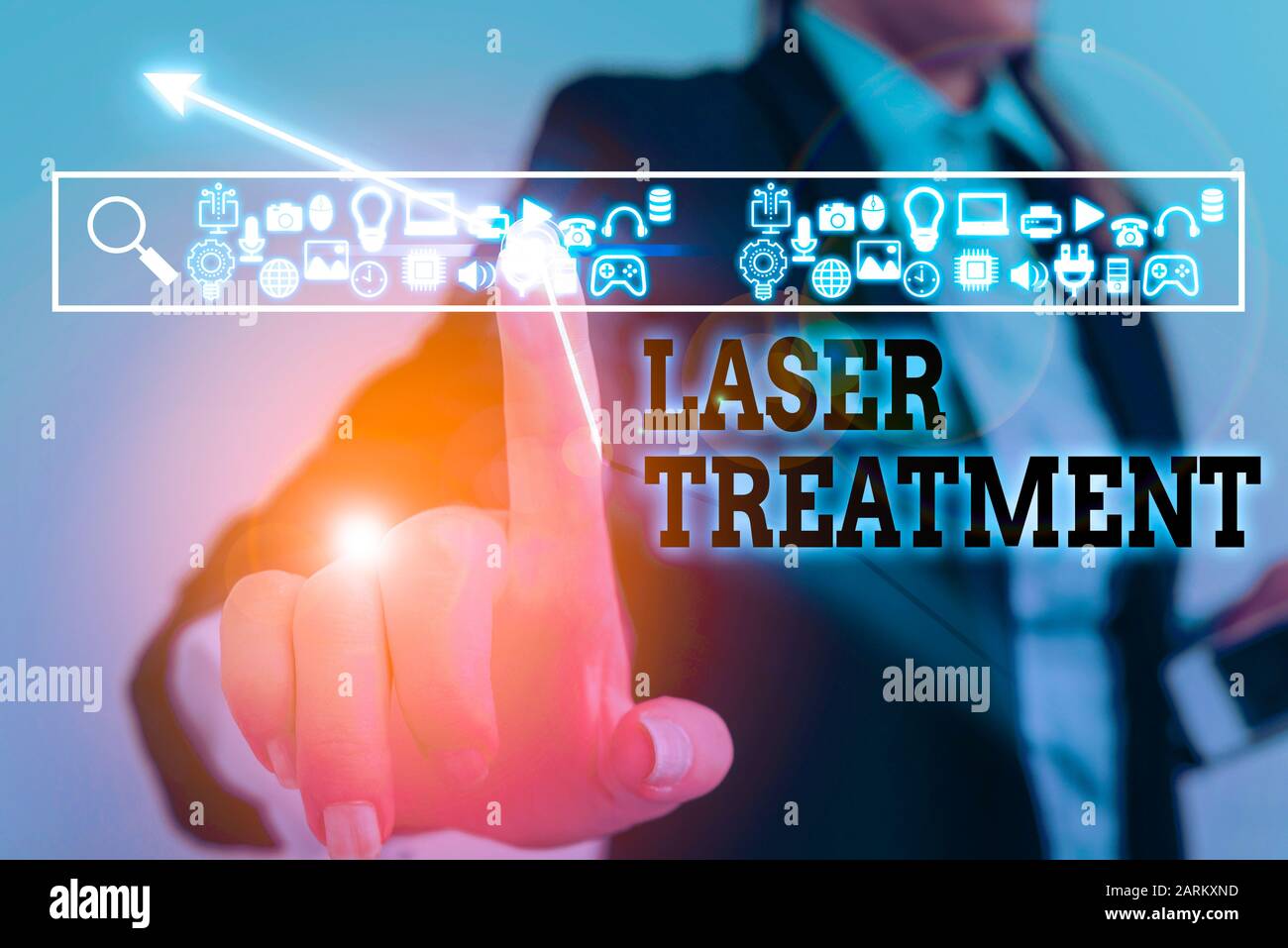 Writing note showing Laser Treatment. Business concept for any of ...