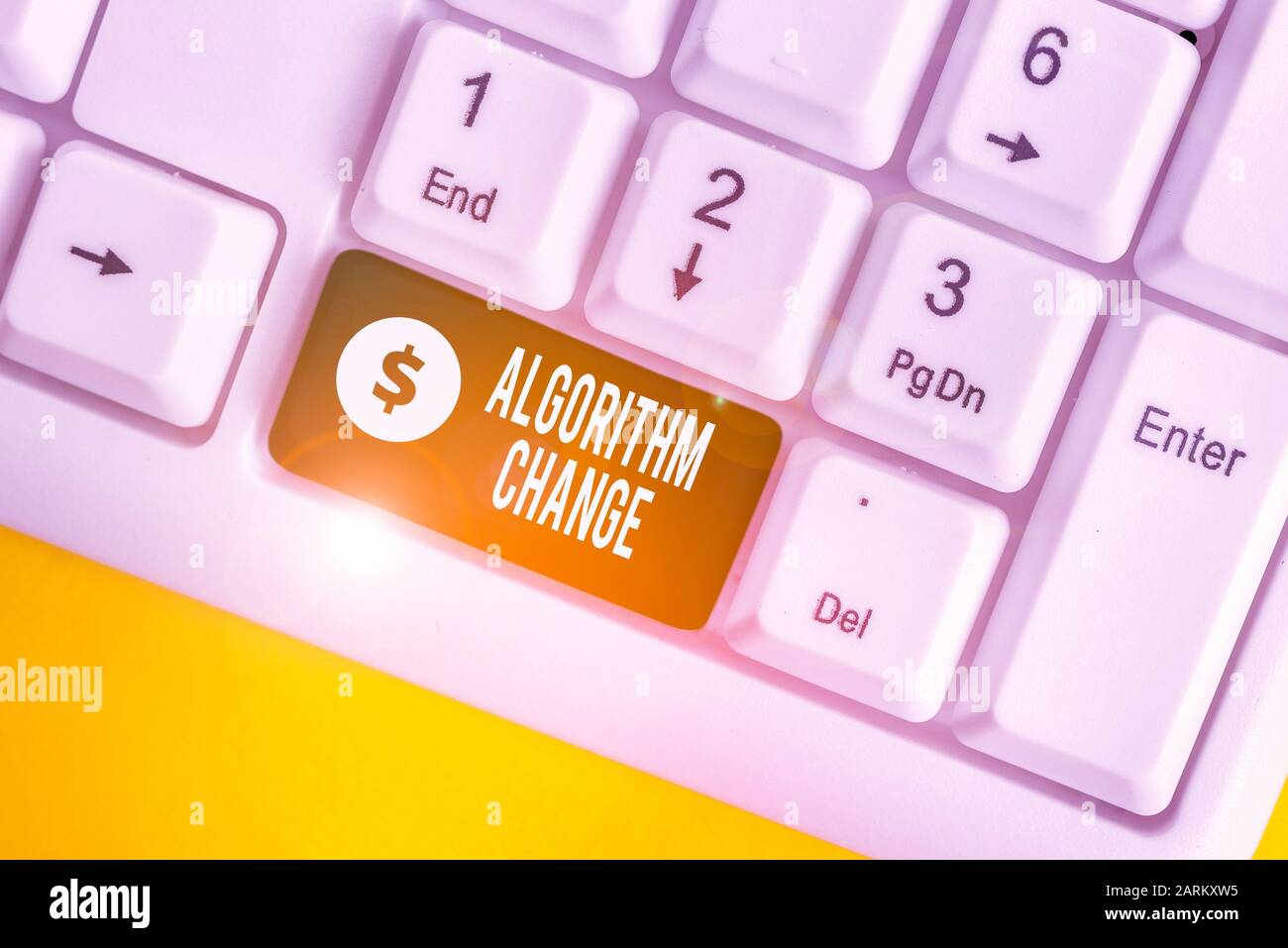 Handwriting text writing Algorithm Change. Conceptual photo change in procedure designed to ...