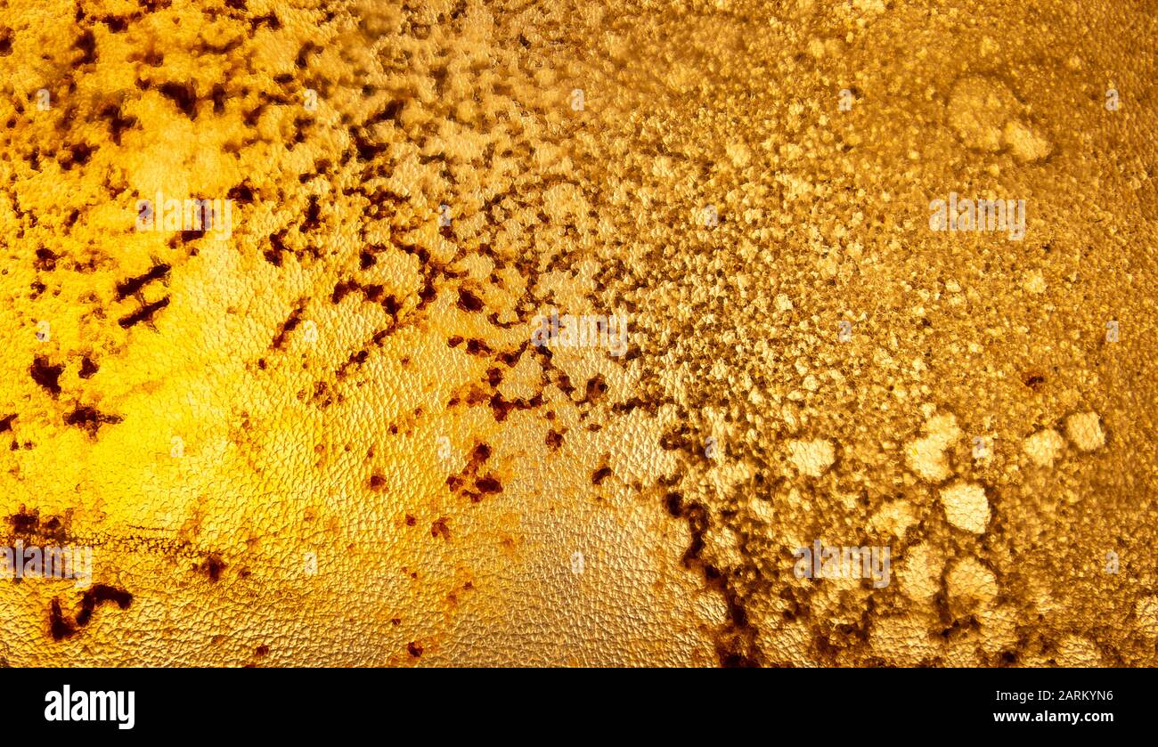 Warm golden color stain glass background texture Stock Photo - Alamy