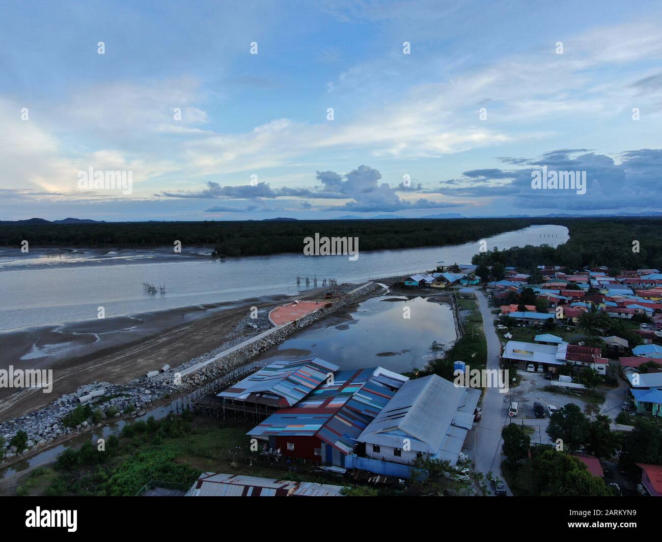 Buntal, Sarawak / Malaysia - January 6, 2020: The Beautiful Fishing ...