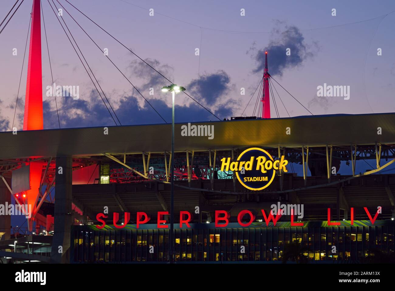 Hard rock stadium logo hi-res stock photography and images - Alamy
