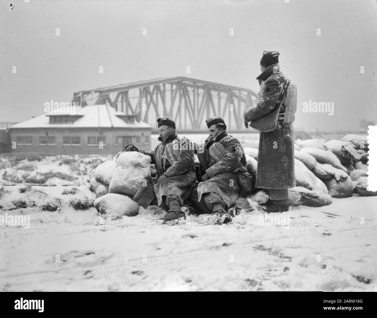 Winter soldier in snow Black and White Stock Photos & Images - Alamy