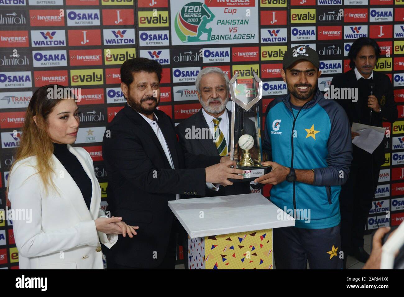 Lahore, Pakistan. 27th Jan, 2020. Pakistan cricket Team players ...