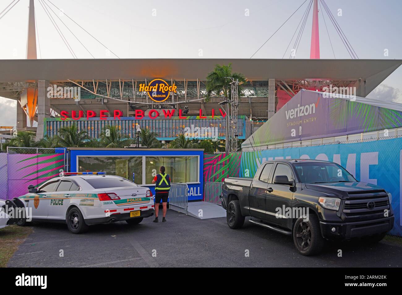 Hard rock stadium logo hi-res stock photography and images - Alamy